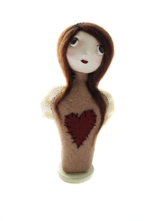 Angel Cloth Art Doll Primitive Angel Folk Art Angel Made | Etsy