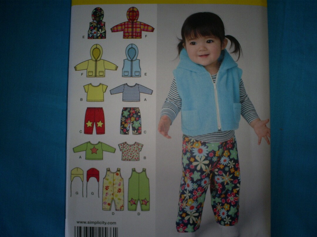 Simplicity 1566 Tallas XXS-XS-S-M-L Conjuntos para niñas. - Etsy España