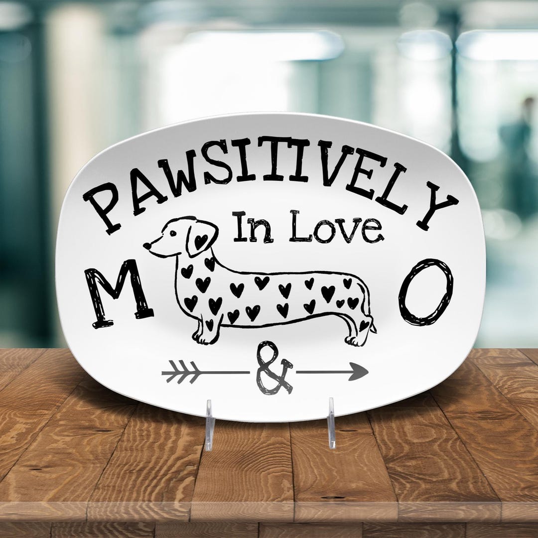 Custom Platter With Couple's Initials, Personalized Valentine or ...