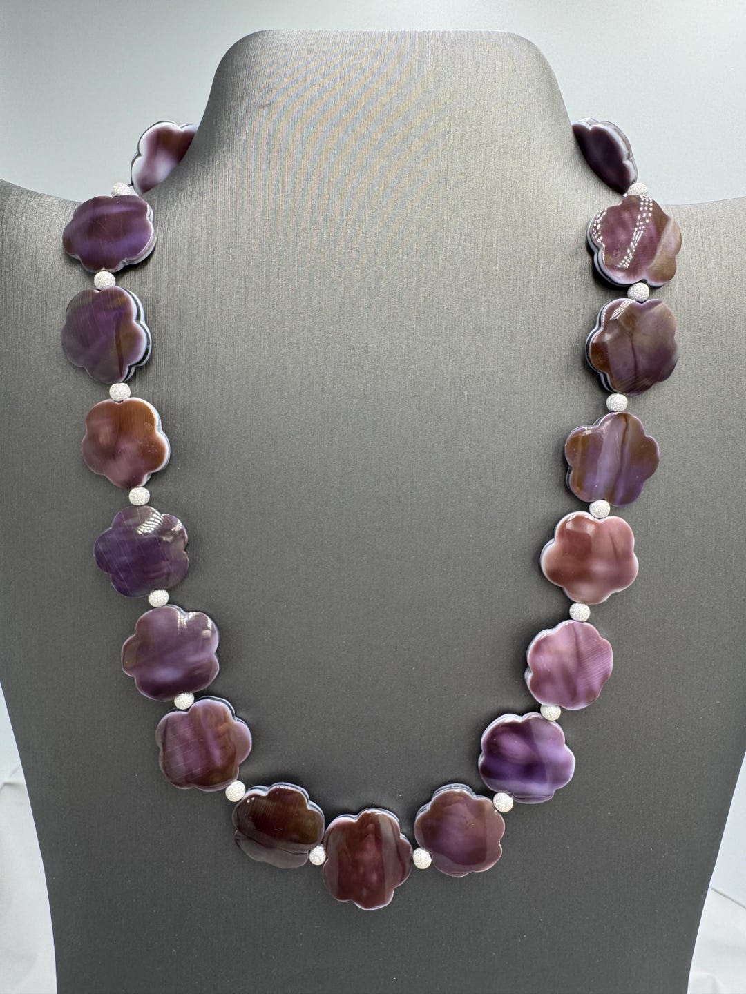 Purple Cowrie Shell Necklace - Etsy