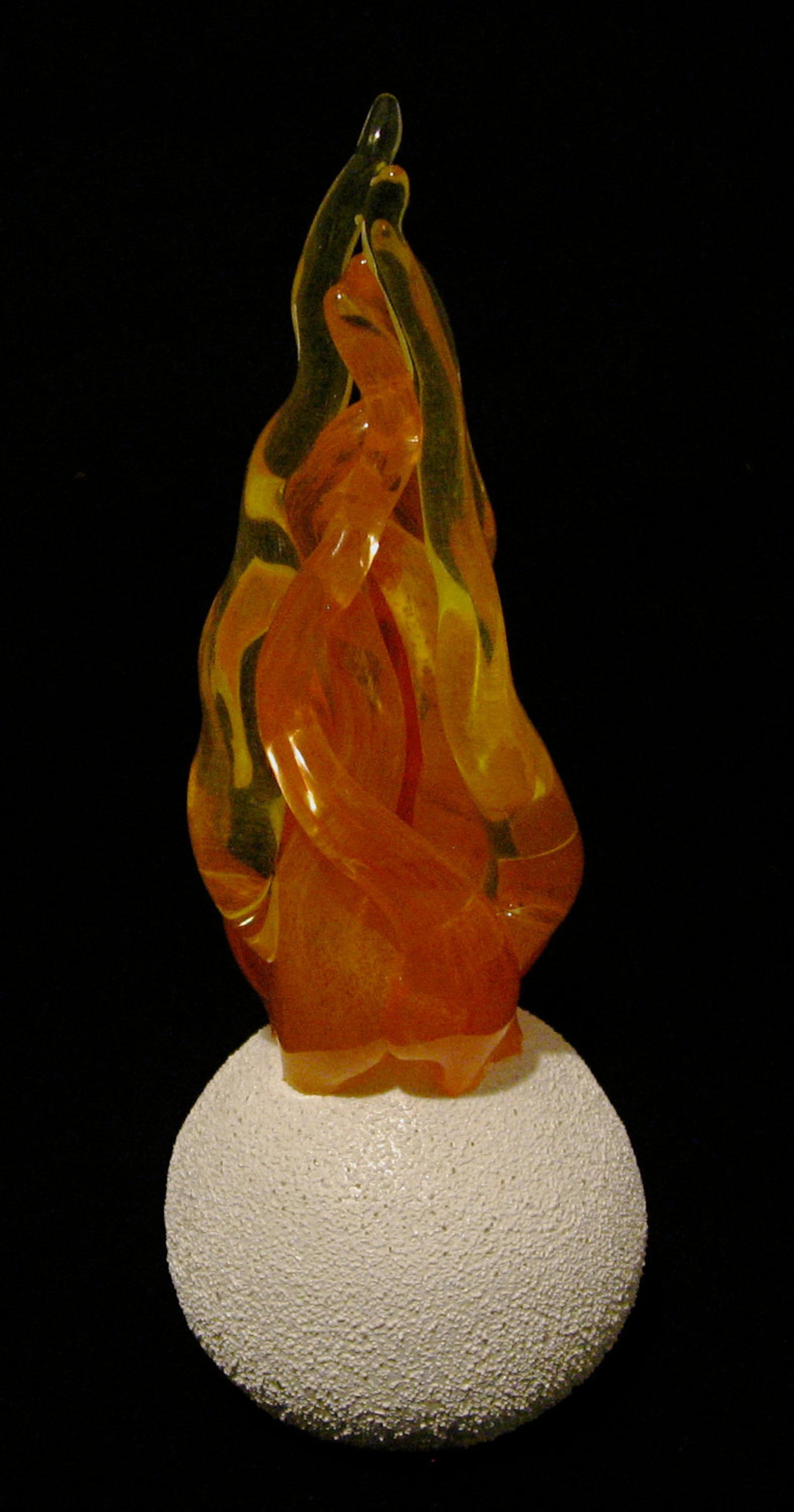 Glass Snow Ball With Flames (fireball) - Etsy