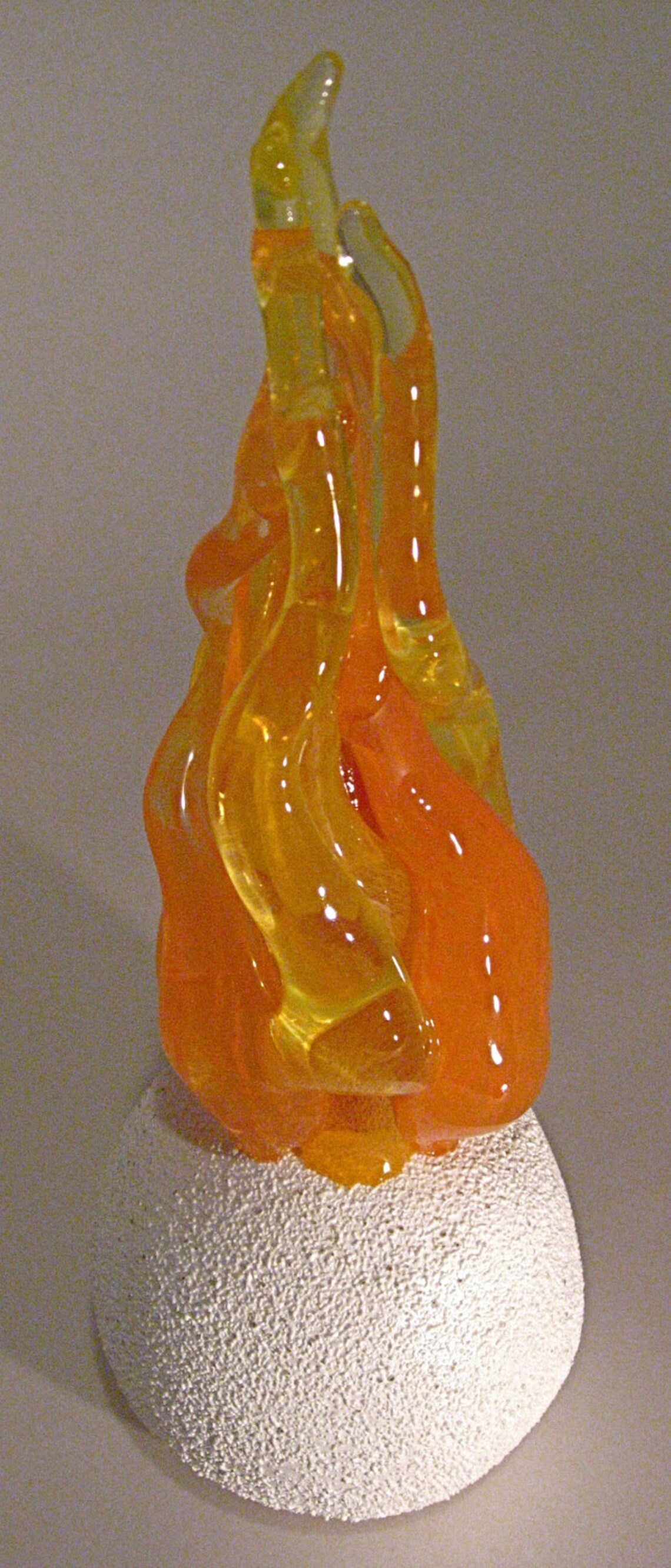 Glass Snow Ball With Flames (fireball) - Etsy