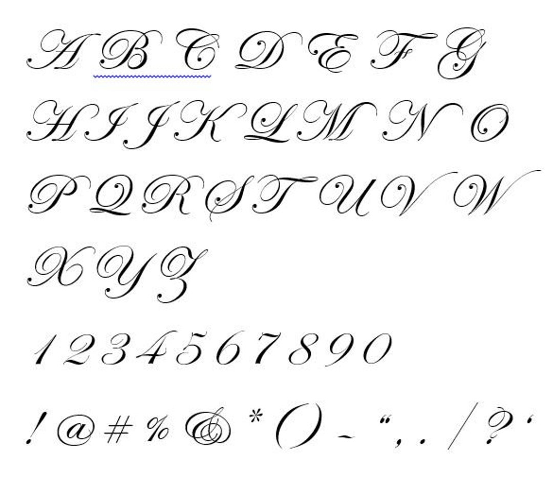 Edwardian Script-21 Cross Stitch Font (small) SALE SALE SALE - Etsy