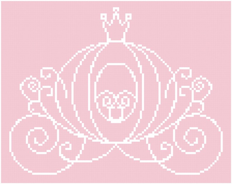 Princess Carriage Cross Stitch Pattern - Etsy