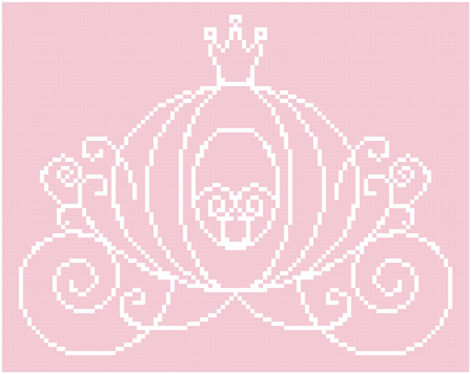 Princess Carriage Cross Stitch Pattern - Etsy
