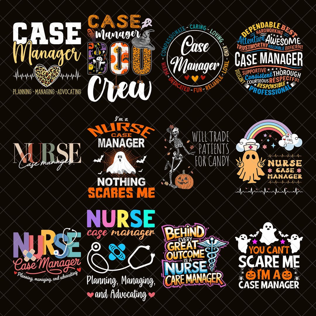 Nurse Case Manager Halloween PNG, Funny Spooky Ghost Pumpkin Digital ...