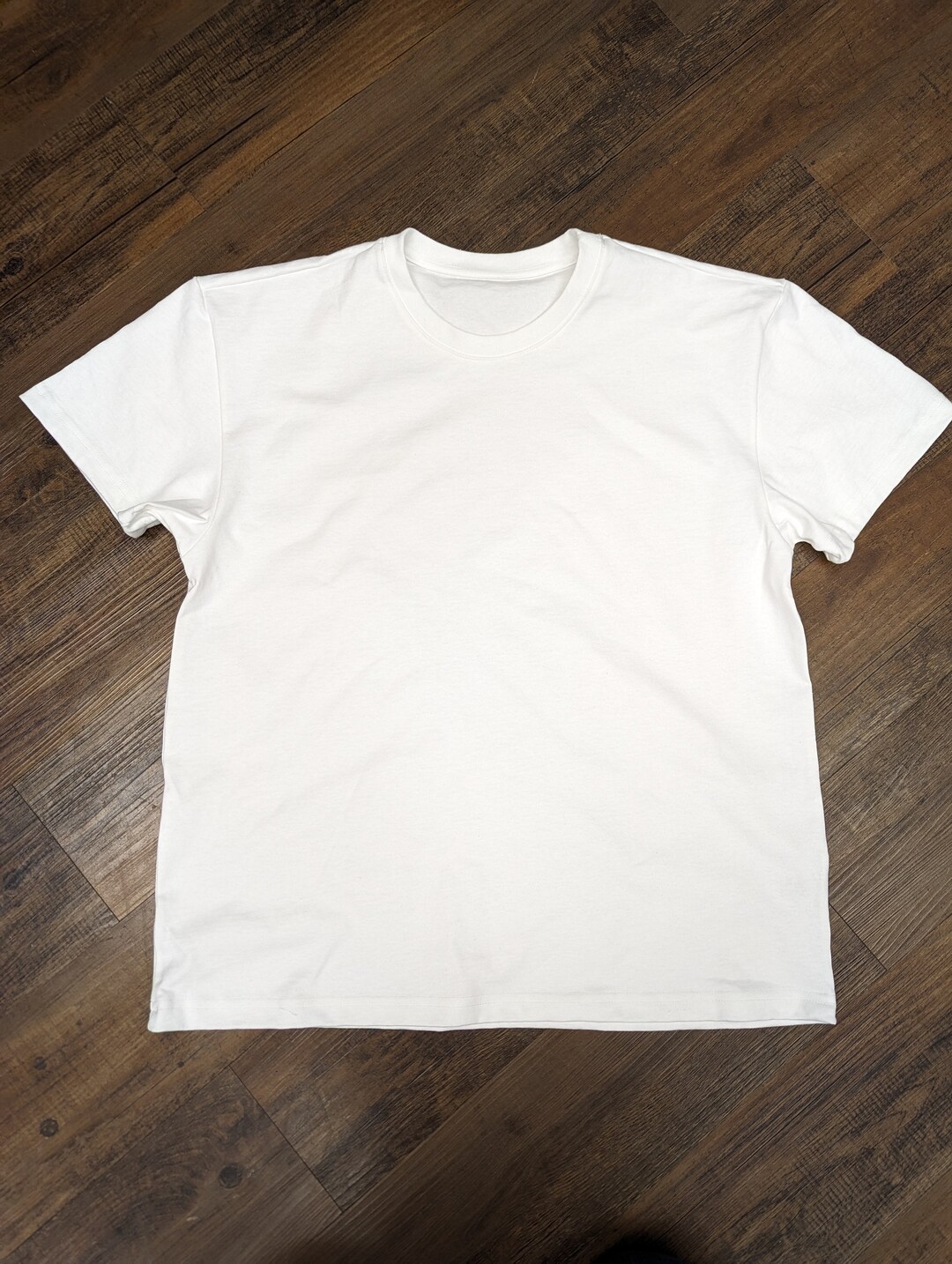 Heavyweight Organic T-shirt 100% Cotton Optical White PFD PFGD Gender ...