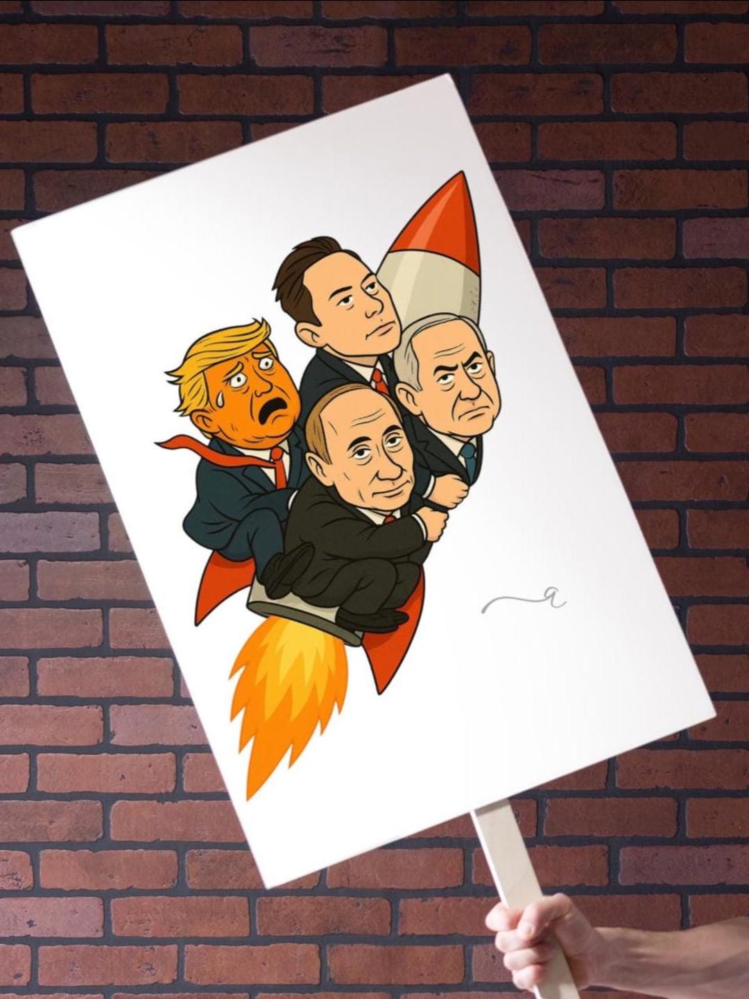 Anti-trump Satire Art: Spaceship Humor Poster (digital Download) - Etsy