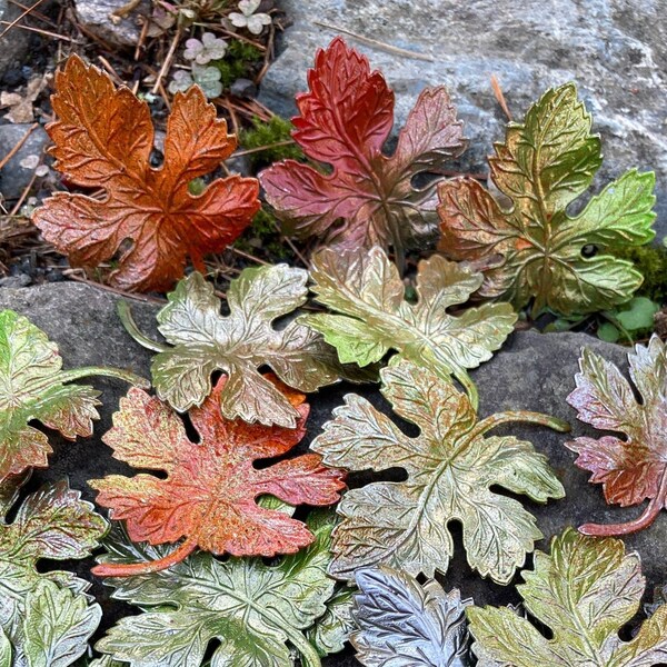 Metal Maple Leaves - Etsy