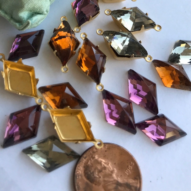 Harlequin Diamond Jewelry - Etsy UK