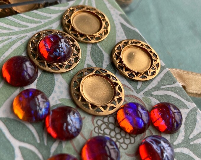 Vintage "dragon Breath" Mexican Opal Glass, 8mm (6 per Order) - Etsy