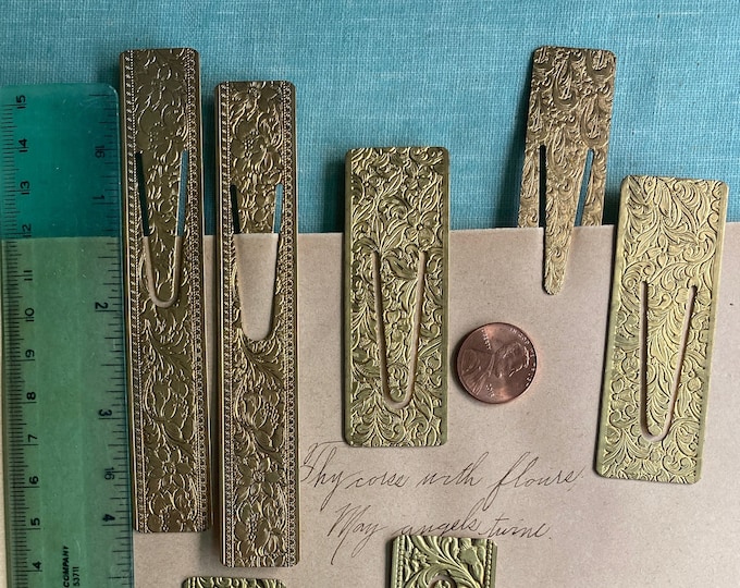 Vintage Brass Bookmarks, Three Styles - Etsy