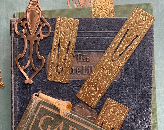 Vintage Brass Bookmarks, Three Styles - Etsy