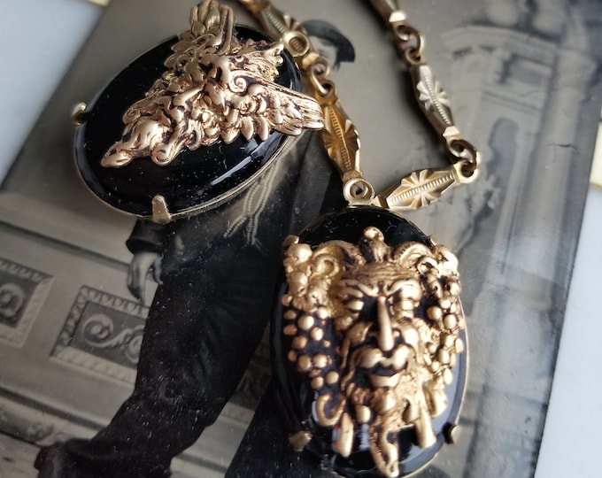 Onyx With Mythical Creature.....the Devil Made Me Do It - Etsy