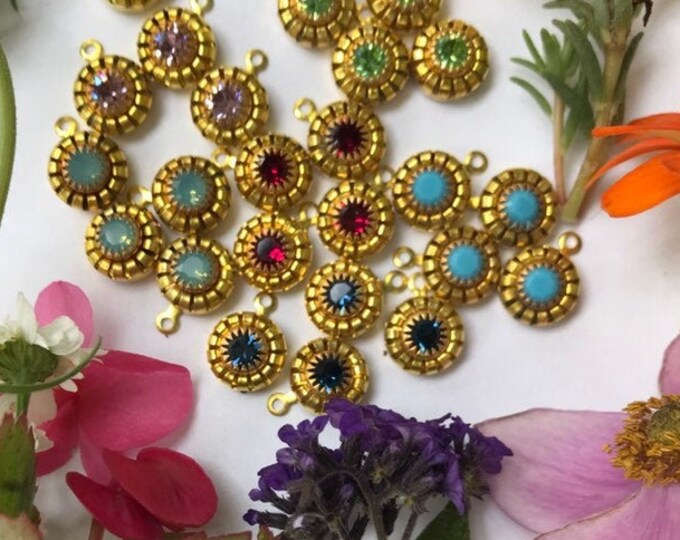 Swarovski crown Finding With Hoops - Etsy