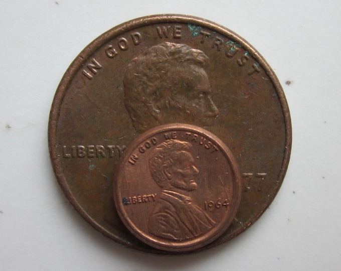 6 Tiny Pennies - Etsy