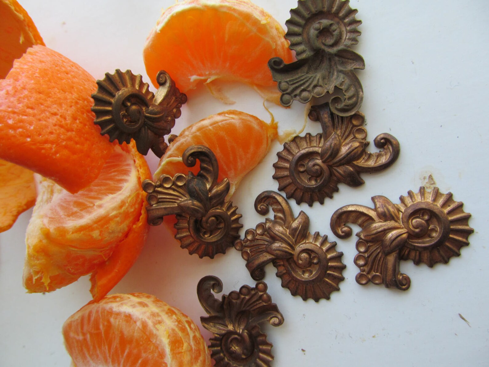 8 Antique Art Deco Patina Finding - Etsy