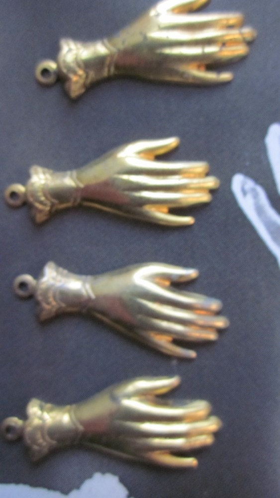 6 Vintage Brass Victorian Style Hands - Etsy