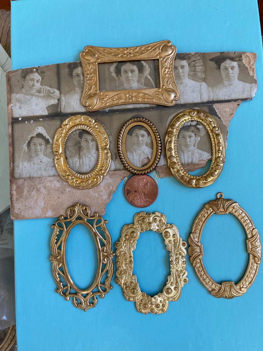 Vintage Brass Miniature Frames, Dollhouse Size - Etsy