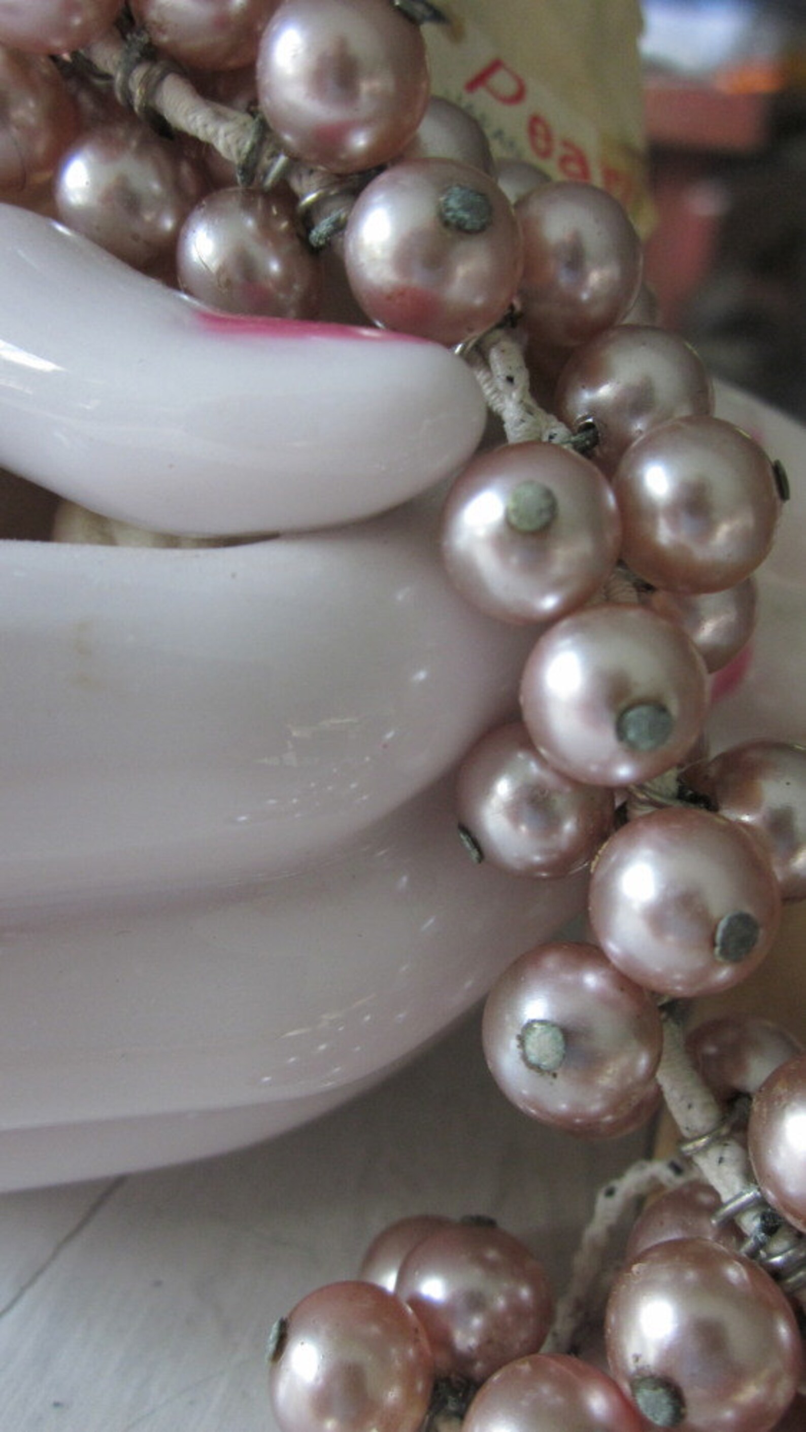 6mm Vintage Japanese Pink Pearl Drops - Etsy