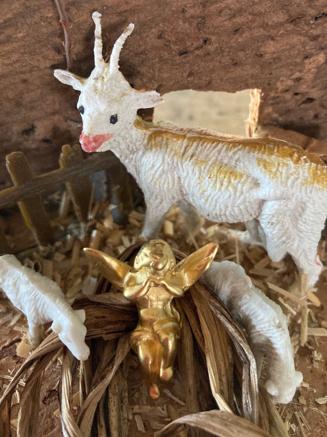 2 Miniature Sculptured 1 Inch Plated Solid Angel - Etsy