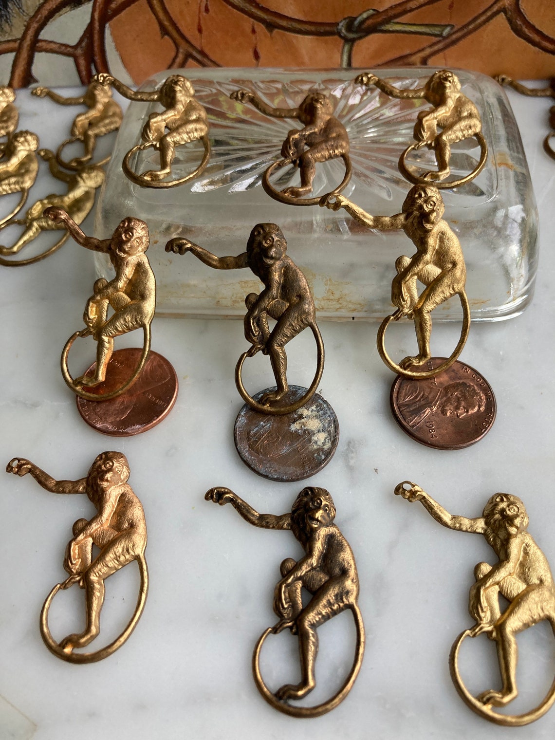 4 Vintage Brass Monkeys 3 Ways to Monkey Around - Etsy