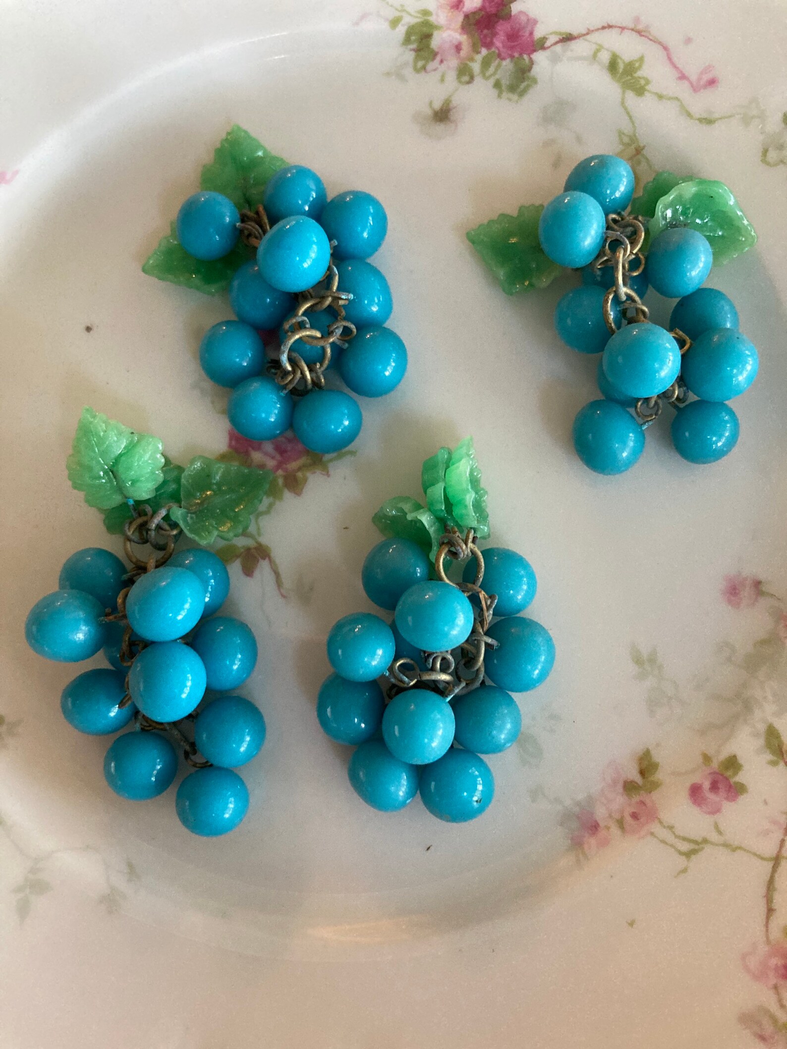 Vintage Glass Grape Clusters Karman Miranda - Etsy