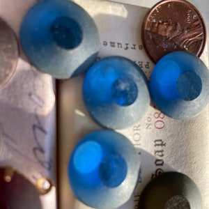 2 Vintage Art Glass Unusual Dot Design German 1950's Cabochon, 18mm - Etsy