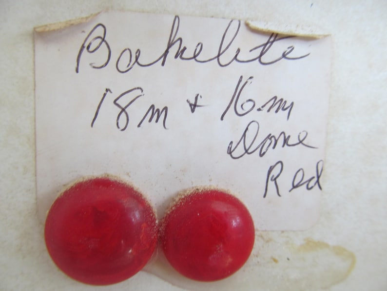 Vintage Bakelite Dome Disc, Red-rust-green-brown, ADDED SMALL SIZES - Etsy