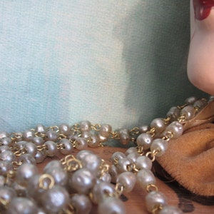 Vintage 4mm Tiny Bumpy Glass Pearl Chain- One and A Half Yards!!!! - Etsy