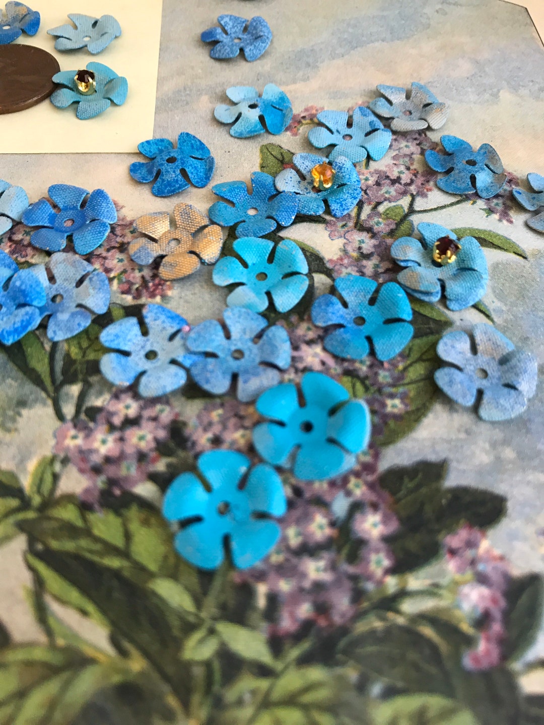 15 Wonderful Vintage Metal Forget Me Not Flowers - Etsy