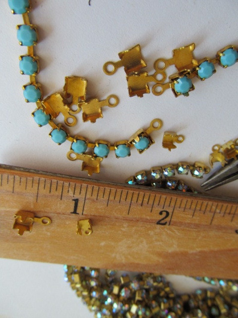 20 End Caps for Rhinestone Chain-2 Sizes - Etsy