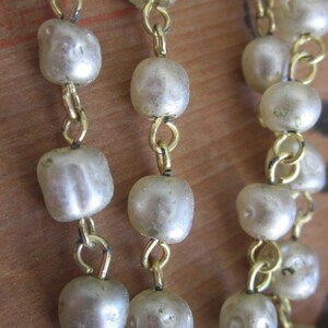 Vintage 4mm Tiny Bumpy Glass Pearl Chain- One and A Half Yards!!!! - Etsy