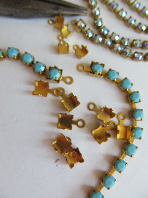 20 End Caps for Rhinestone Chain-2 Sizes - Etsy