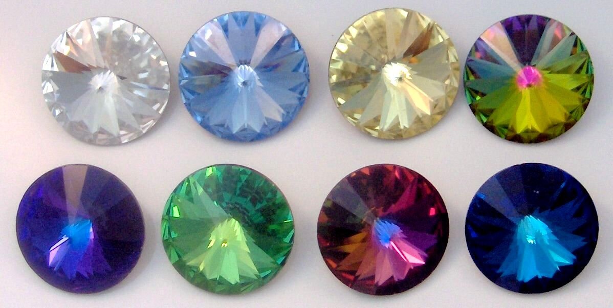 Vintage Oval Crystals, Set or Unset, Three Colors Available (see ...