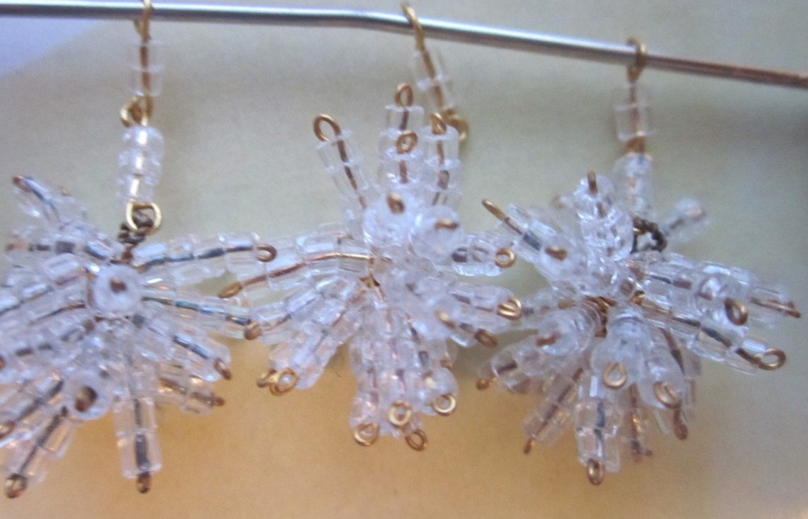 Beaded Snowflake Beads - Etsy