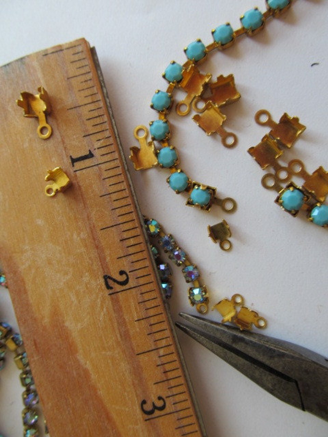 20 End Caps for Rhinestone Chain-2 Sizes - Etsy