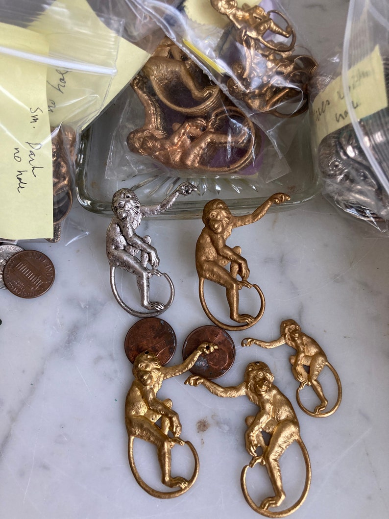 4 Vintage Brass Monkeys 3 Ways to Monkey Around - Etsy