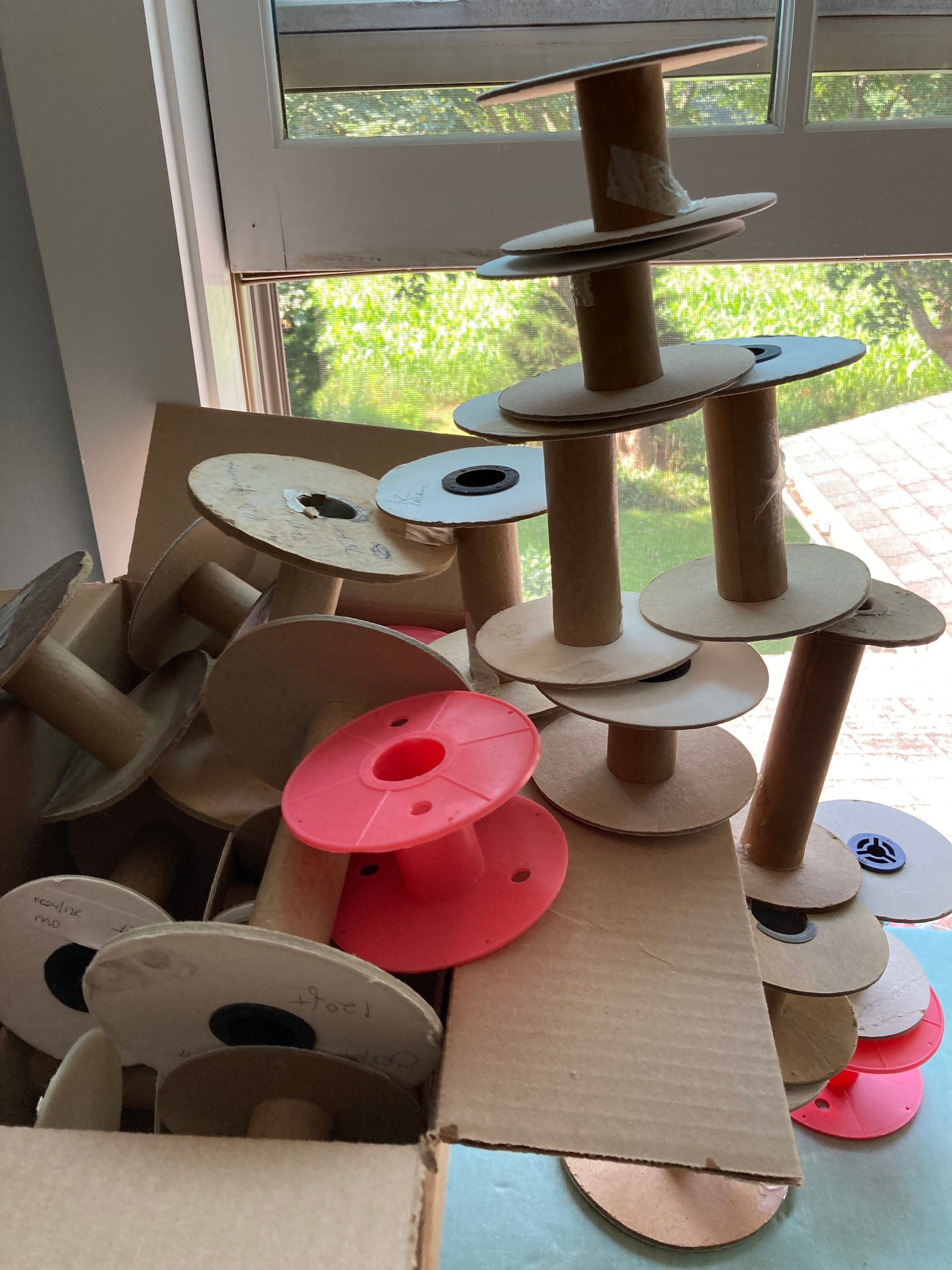 6 Chain Spools. Can You Use These? Good for Wrapping Ribbon, Chain and ...