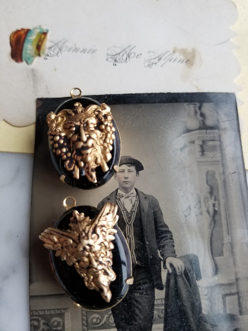 Onyx With Mythical Creature.....the Devil Made Me Do It - Etsy