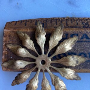 4 Beautifully Detailed Antique Brass Large Flowers - Etsy