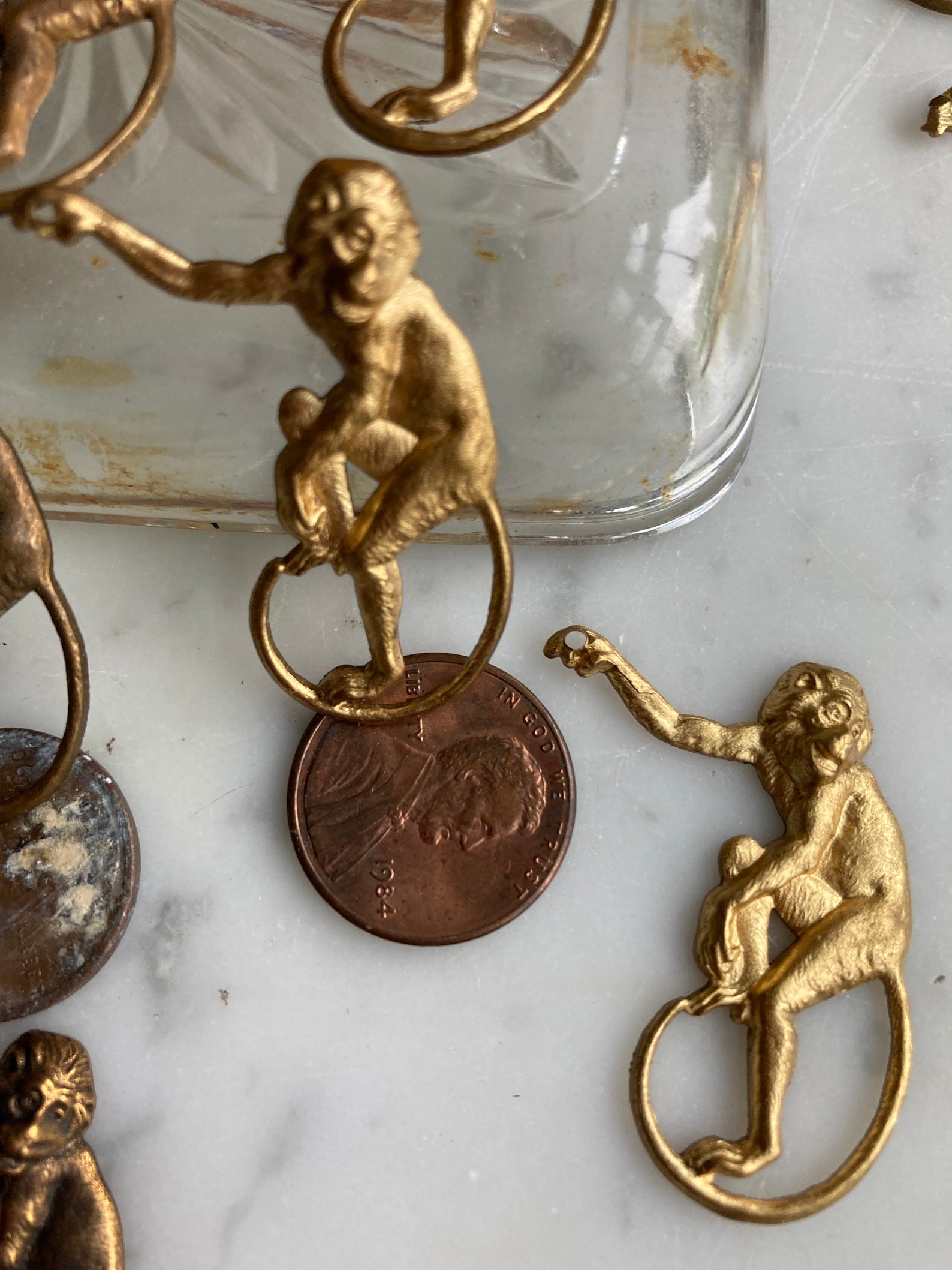 4 Vintage Brass Monkeys 3 Ways to Monkey Around - Etsy