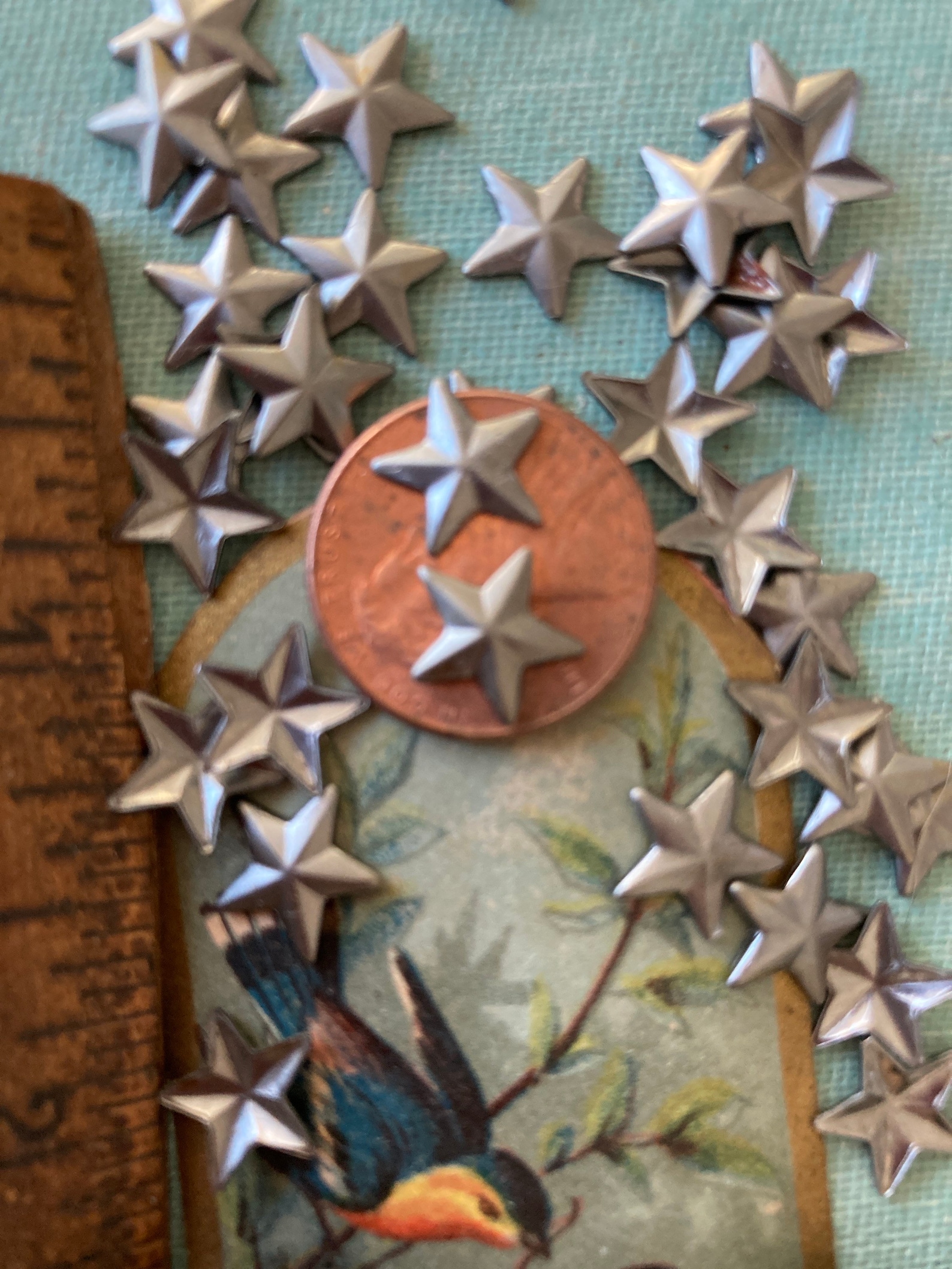 20 Super Small Silver Stars- Starry Starry Night - Etsy