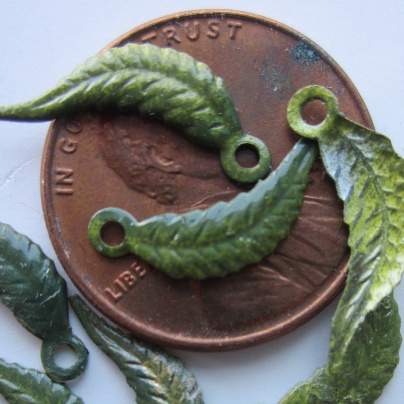 Small Metal Leaves - Etsy