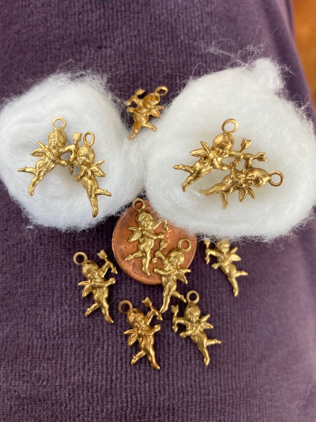 10 Mini Angel Charms..10mm Super Super Tiny Charm, 1/2 Inch - Etsy