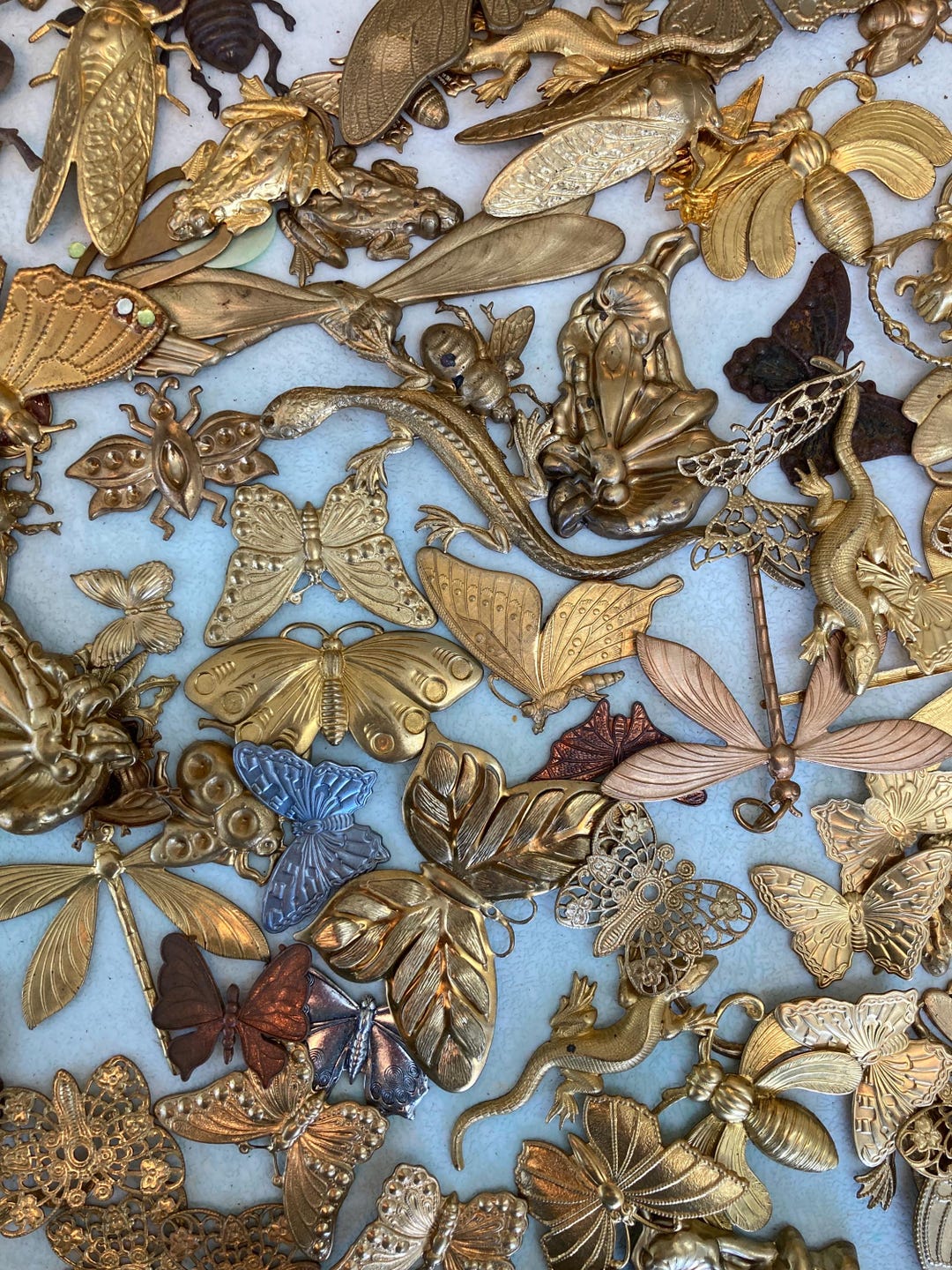6 Vintage "grab Bag" Mixed Size and Style Butterflies and Bugs - Etsy