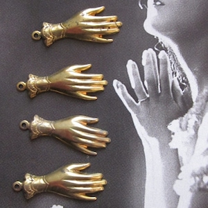 6 Vintage Brass Victorian Style Hands - Etsy