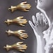 6 Victorian Style Metal Hands - Etsy