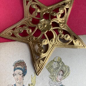 1 LARGE 3 Inch Vintage Brass Filigree Star, 75mm Wide X 4mm High - Etsy