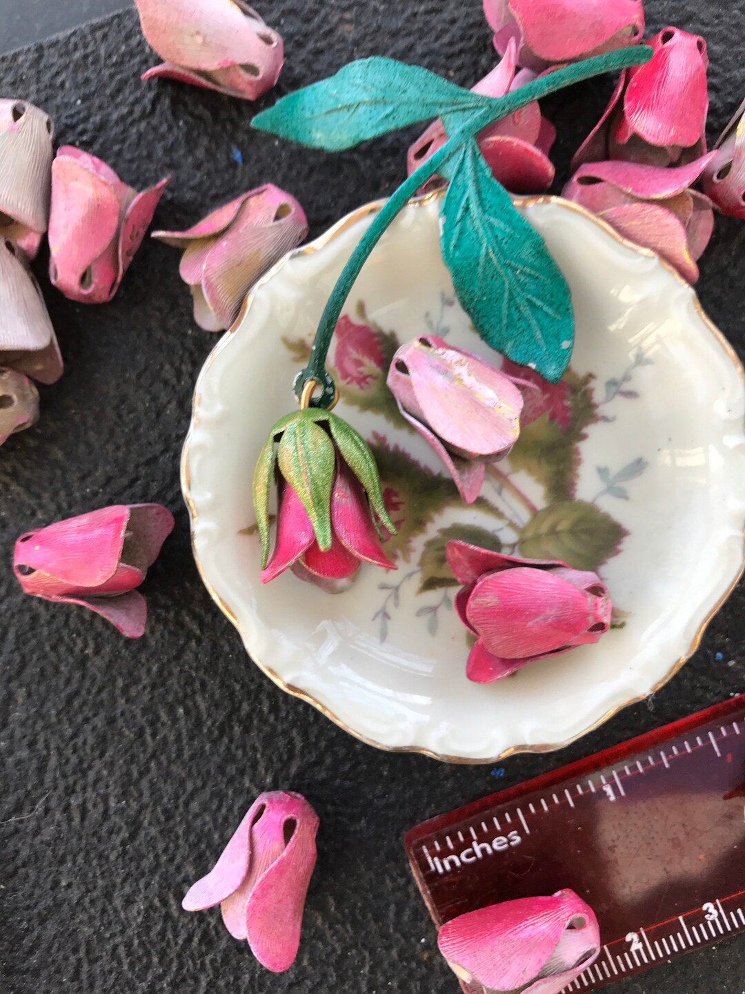 Vintage Sweetheart Rose Buds, Shabby Chic Pink - Etsy